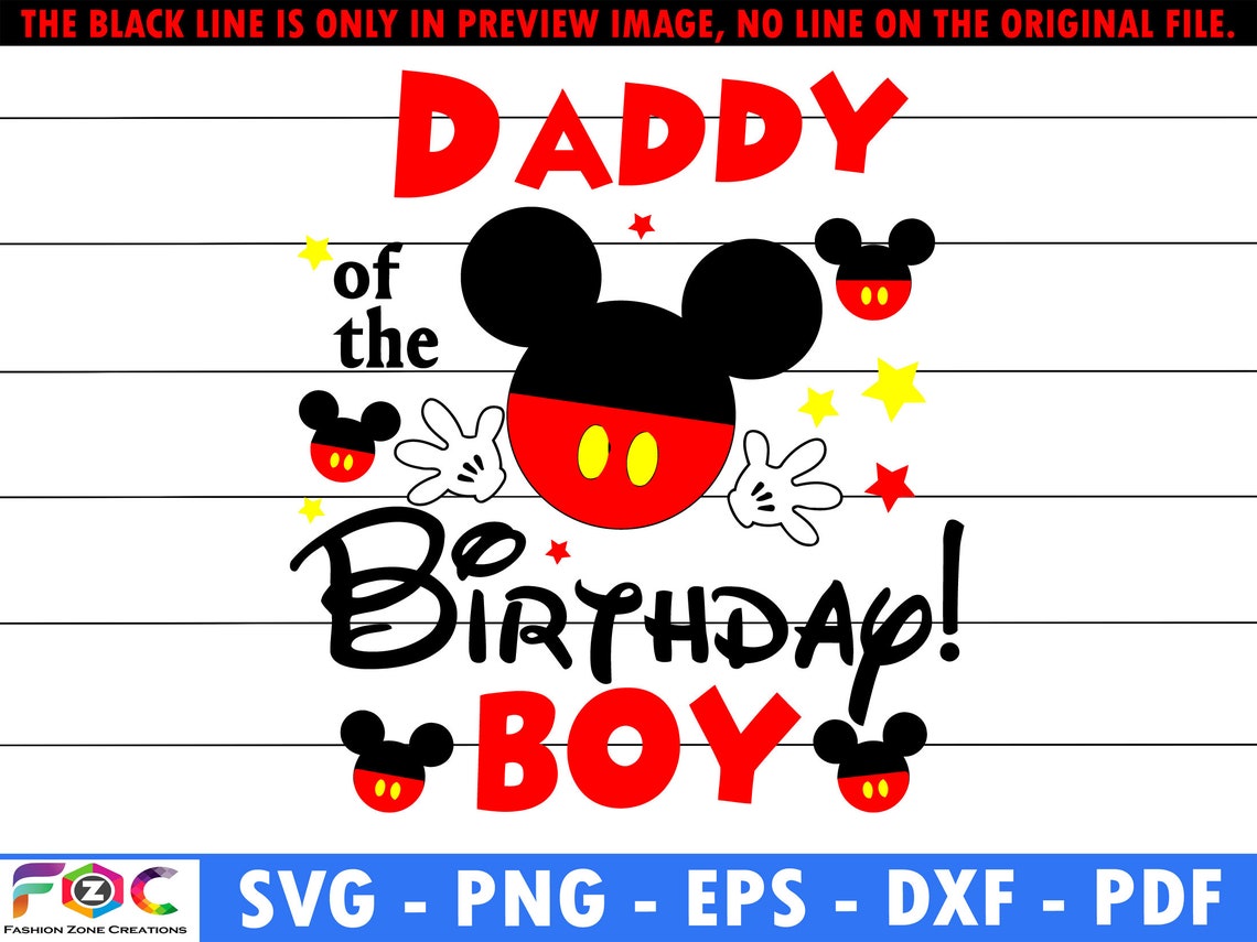 Bundle Birthday Boy Family Svg Mickey Mouse Happy Birthday - Etsy