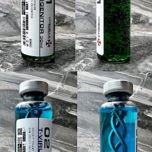 Complete Virus and Pathogen Lab Sample Vial Prop Collection NO DISPLAY ...