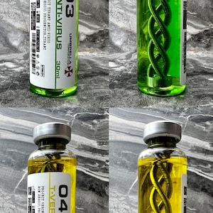 Complete Virus and Pathogen Lab Sample Vial Prop Collection NO DISPLAY ...