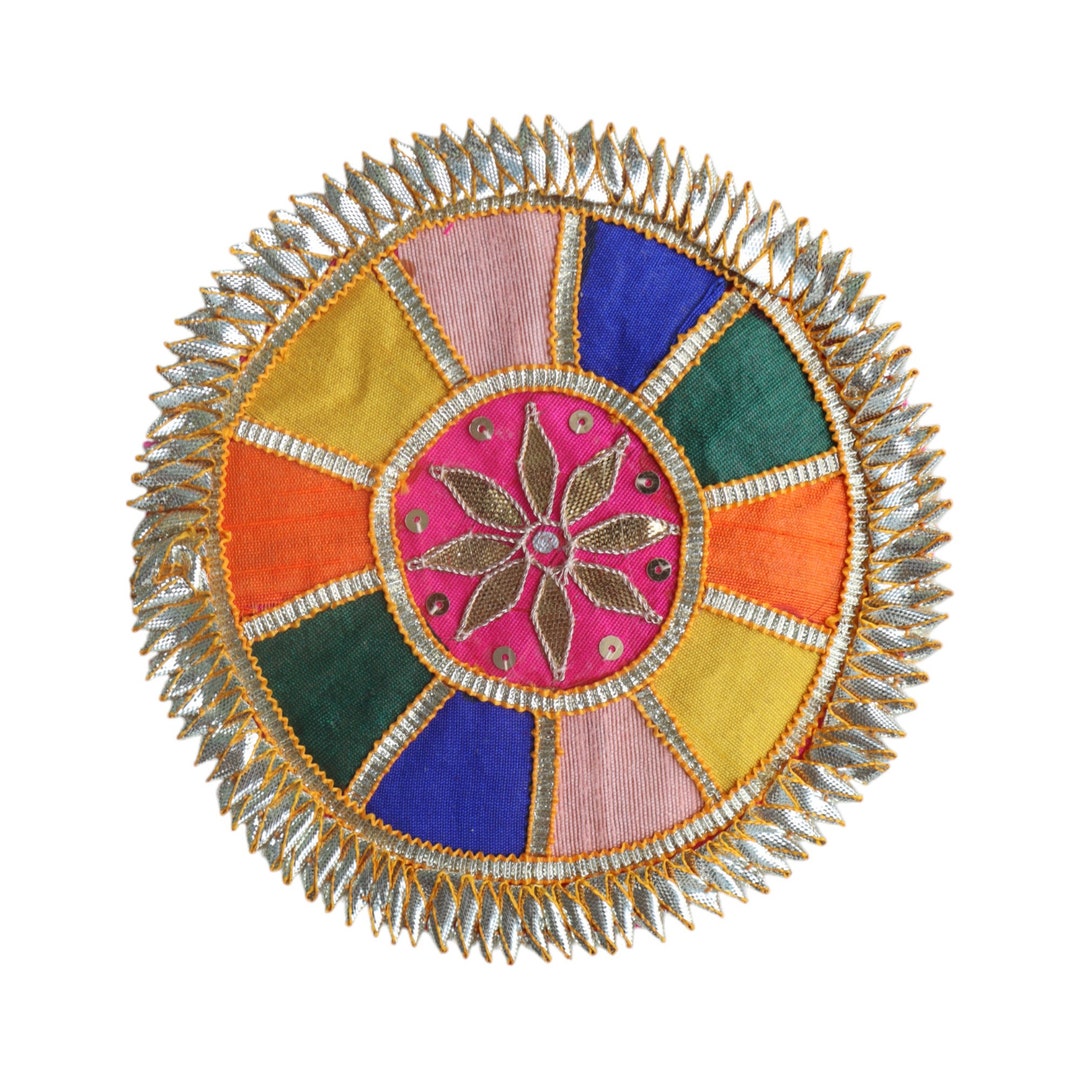 Bright Color Patch, Gota Patti Hand Embroidered Appliques, Multi Color ...