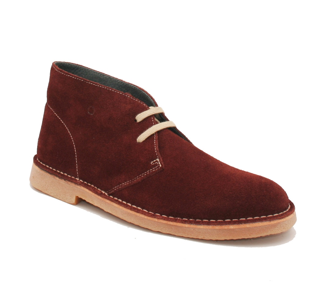 Oxygen Men's Stitch Down Suede Leather Desert Boot Berlin Rust - Etsy
