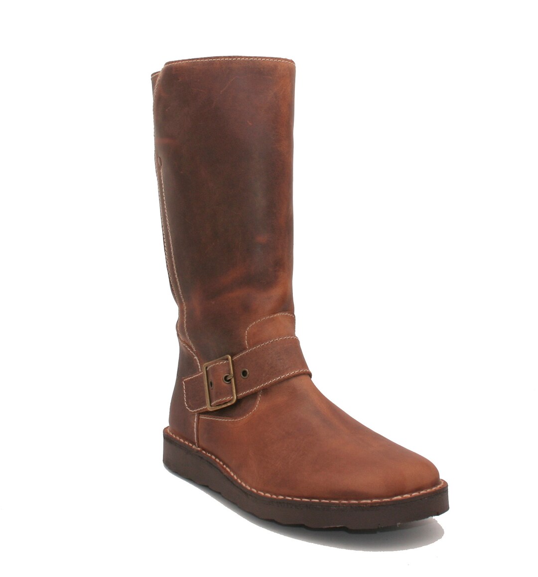 Oxygen Stitch Down Mid Calf Zip up Boot Rhone Brown - Etsy