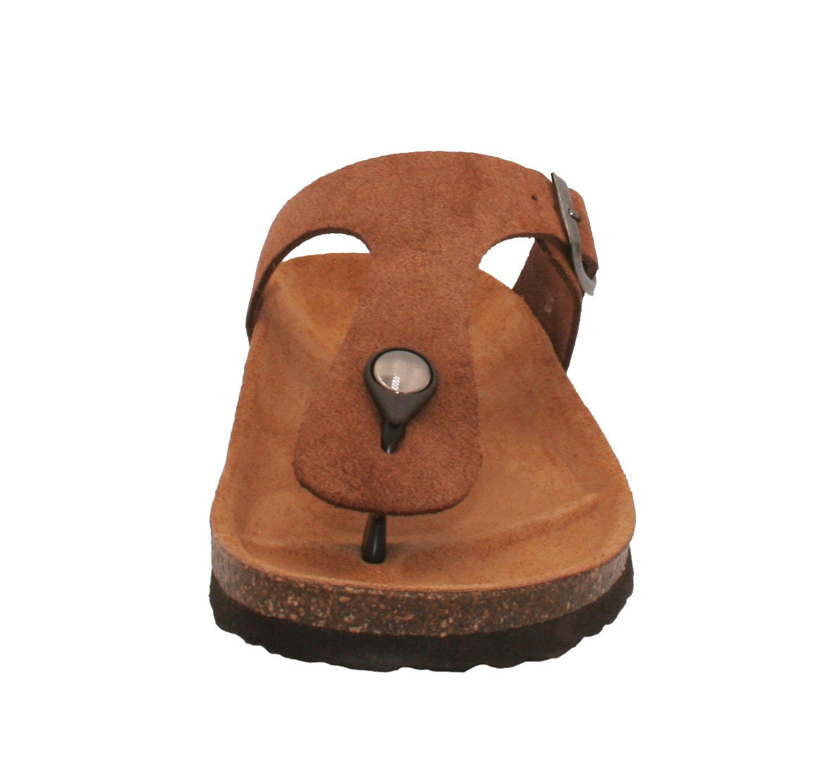 Oxygen Suede Footbed Toe Post Sandal Lyon Tan - Etsy