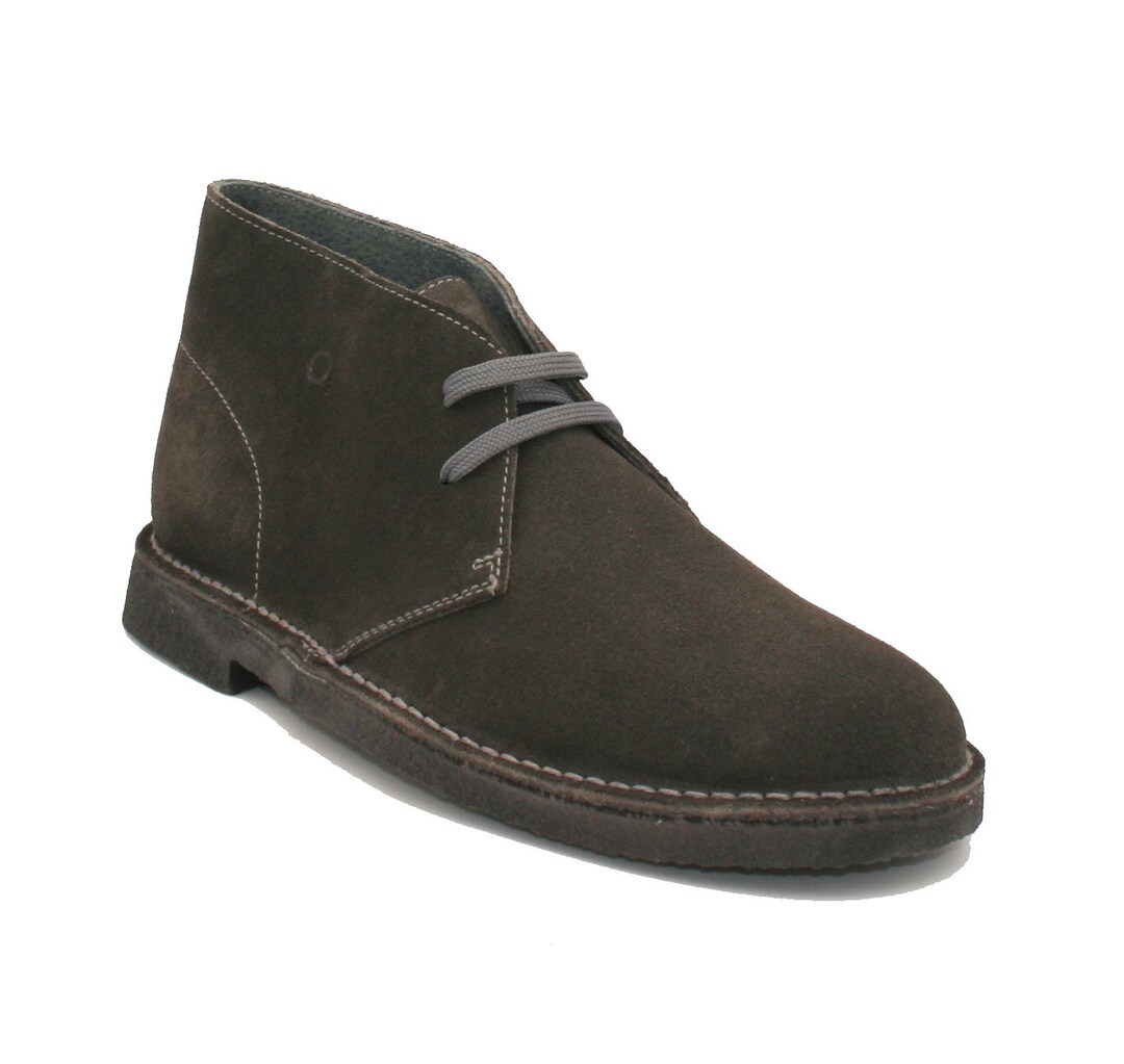 Oxygen Men's Stitch Down Suede Leather Desert Boot Berlin Charcoal Grey ...