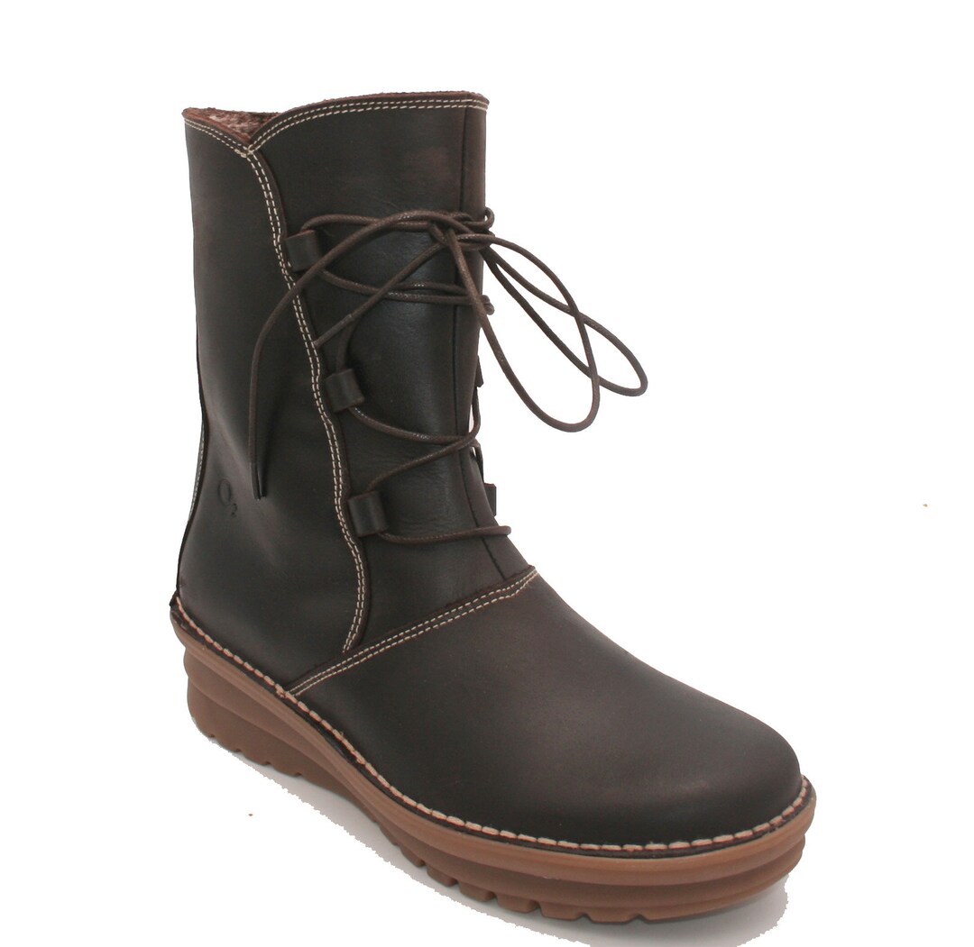Oxygen Wedge Stitch Down Boot Wye Brown - Etsy