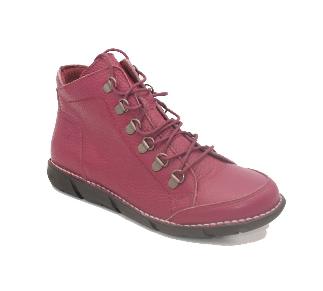 Oxygen Stitch Down Hiking Style Boot Meppen Plum - Etsy