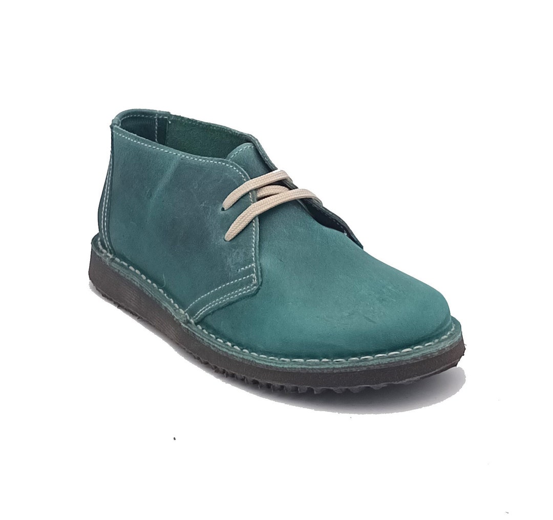 Oxygen Stitch Down Classic Desert Boot Dresden Teal - Etsy