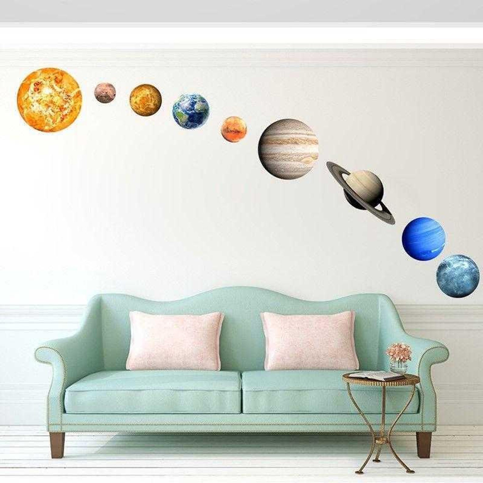 Planet Solar System Wall Sticker - Etsy