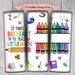 20 Oz Skinny Tumbler Rainbow Glitter Teacher Tumbler Big Heart to Teach ...