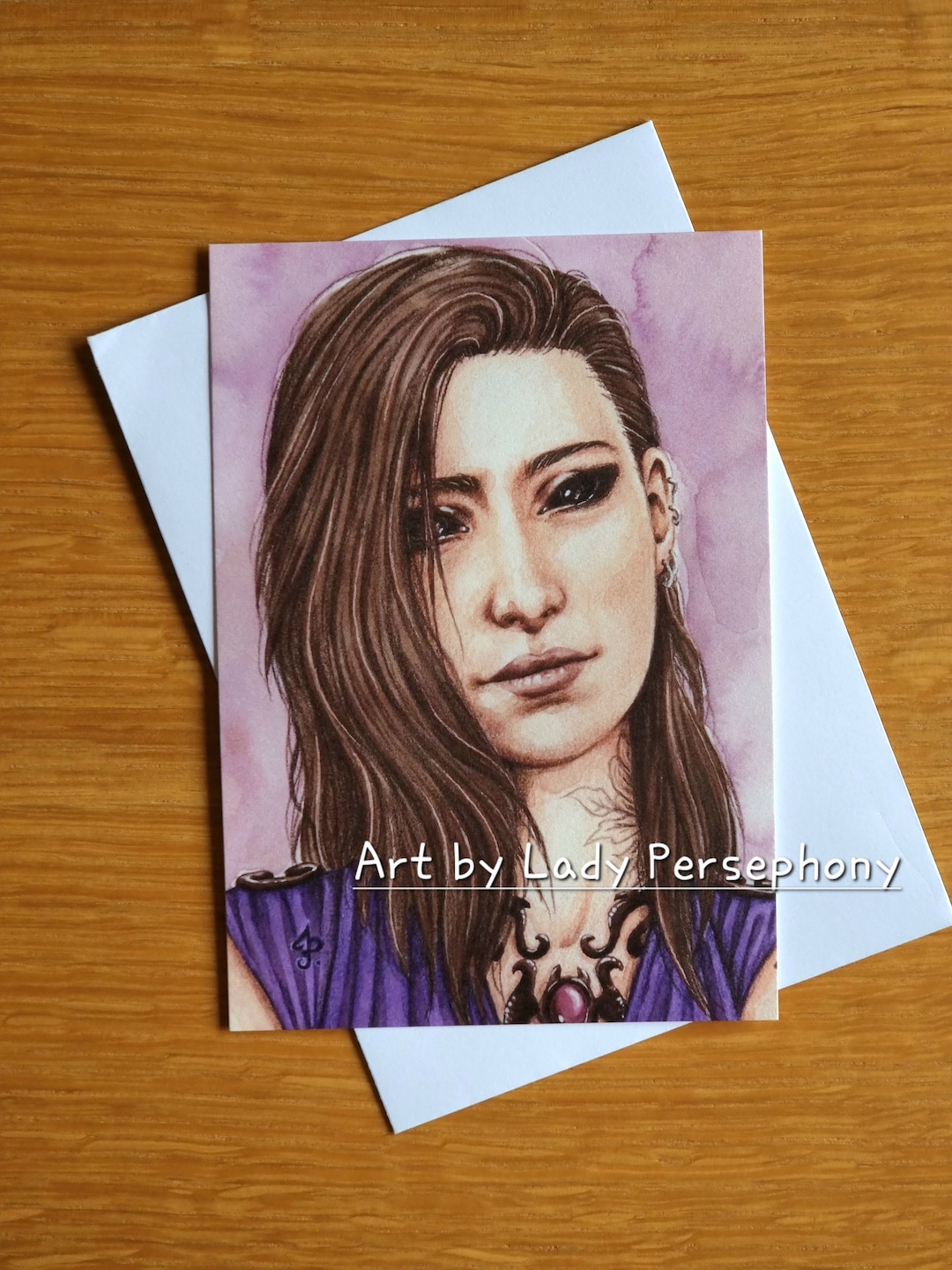 Delilah Postcard Art Print 1 || Watercolor Art, Painting, Drawing ...