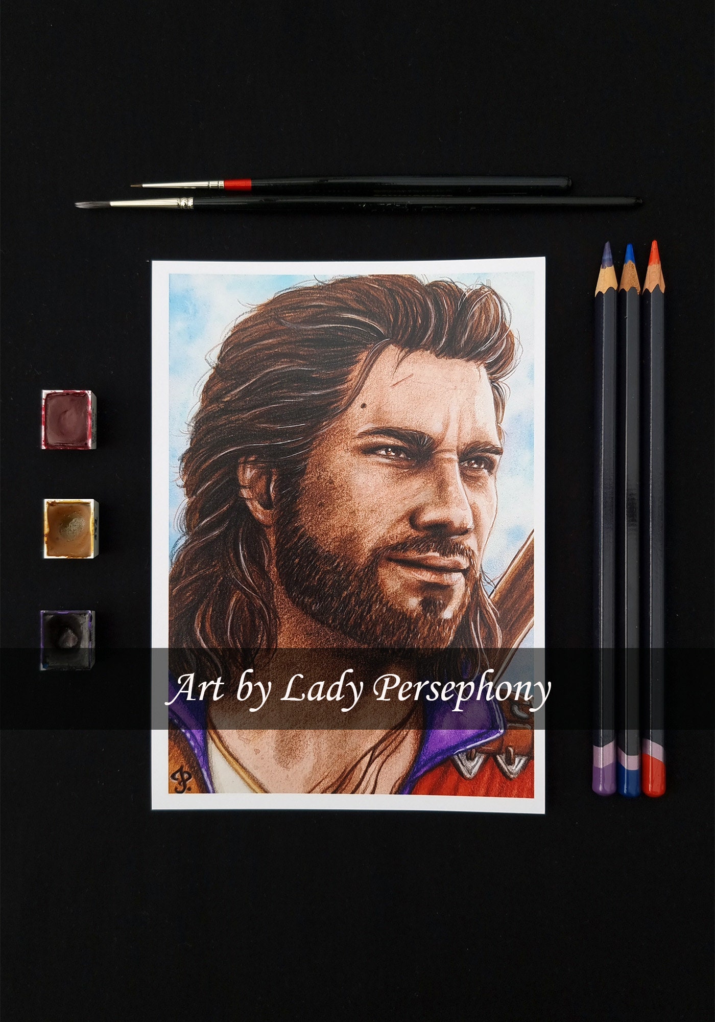 Gale Dekarios of Waterdeep Art Print 1 Watercolor Art, Painting ...