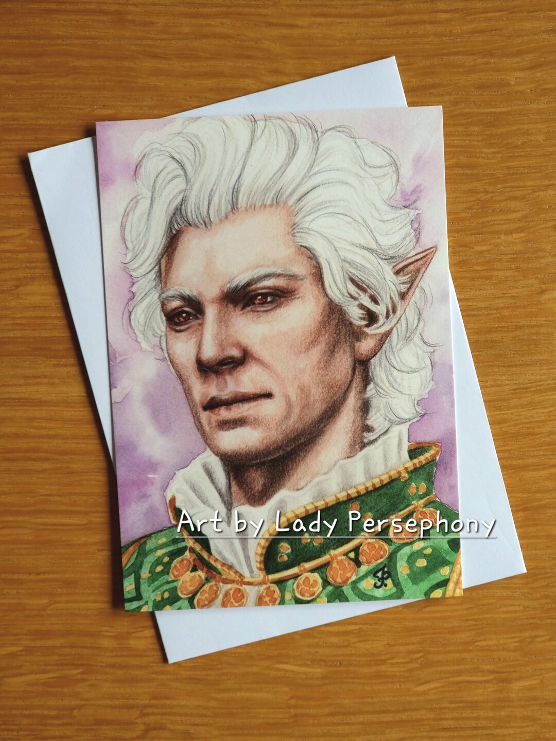 Astarion Postcard Art Print Watercolor Art, Painting, Drawing, Portrait ...