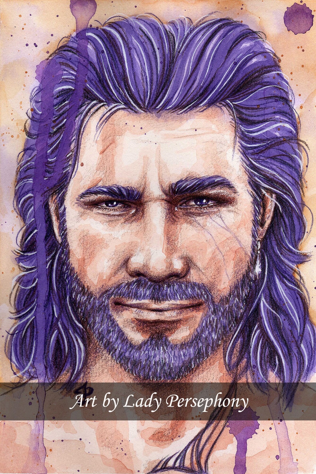 Gale Dekarios of Waterdeep Art Print 2 Watercolor Art, Painting ...