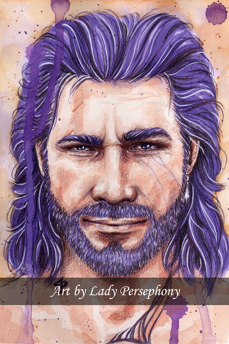 Gale Dekarios of Waterdeep Art Print 2 Watercolor Art, Painting ...