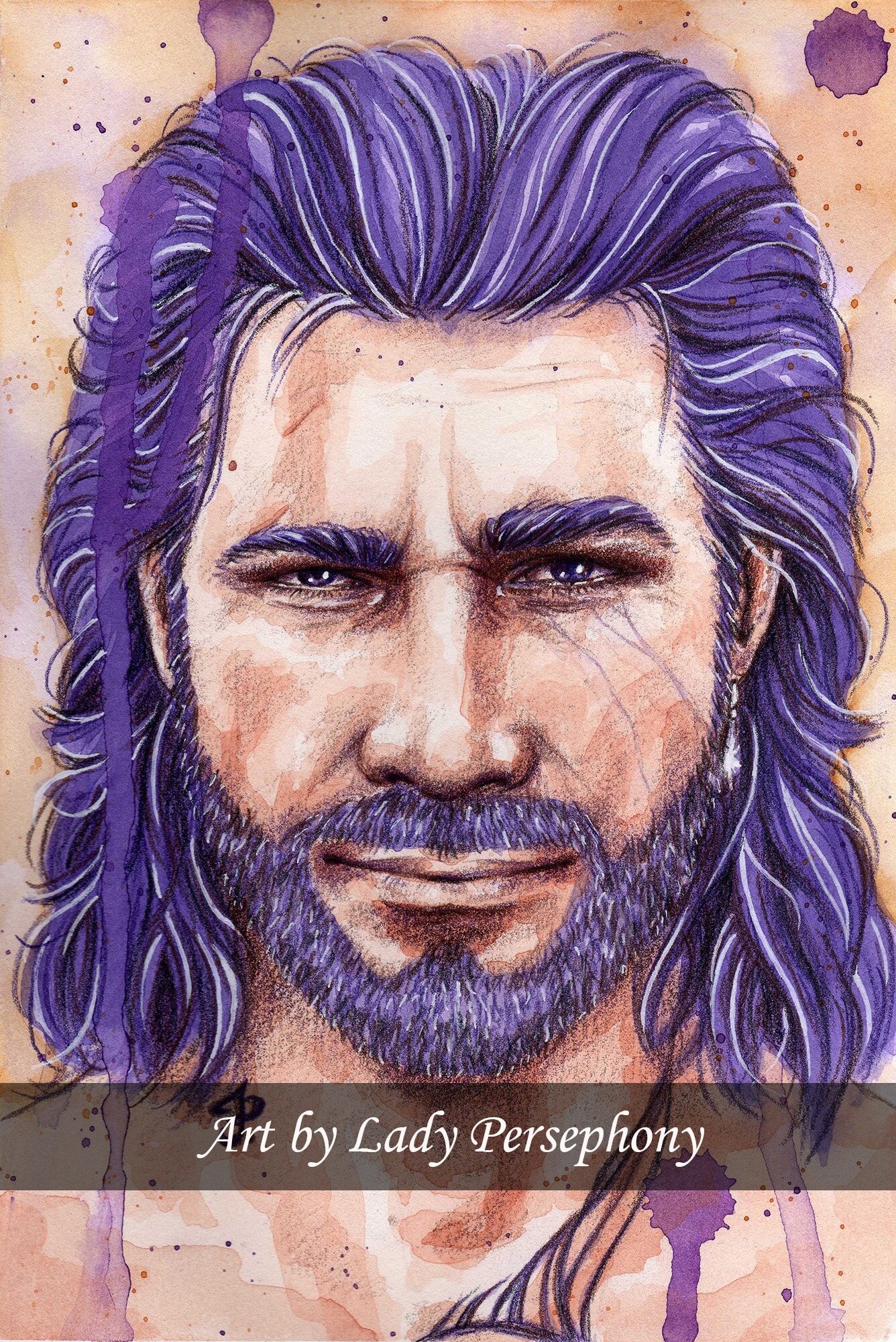 Gale Dekarios of Waterdeep Art Print 2 Watercolor Art, Painting ...