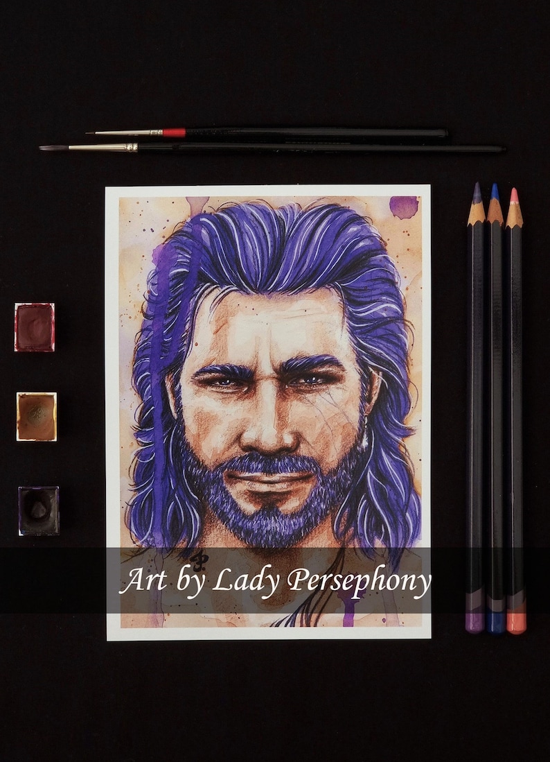Gale Dekarios of Waterdeep Art Print 2 Watercolor Art, Painting ...