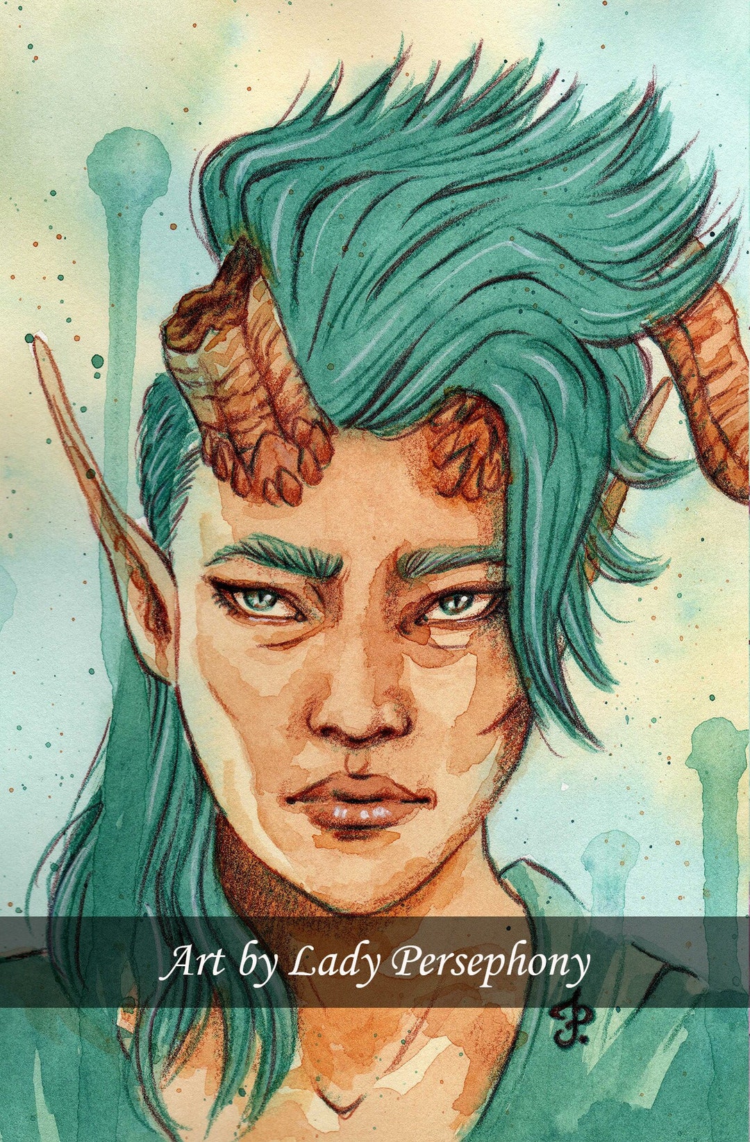 Karlach Art Print 1 Watercolor Art, Painting, Drawing, Portrait, Fanart ...