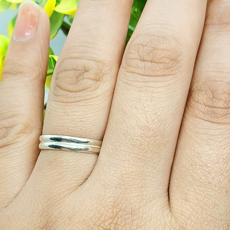 Double Band Ring - Etsy