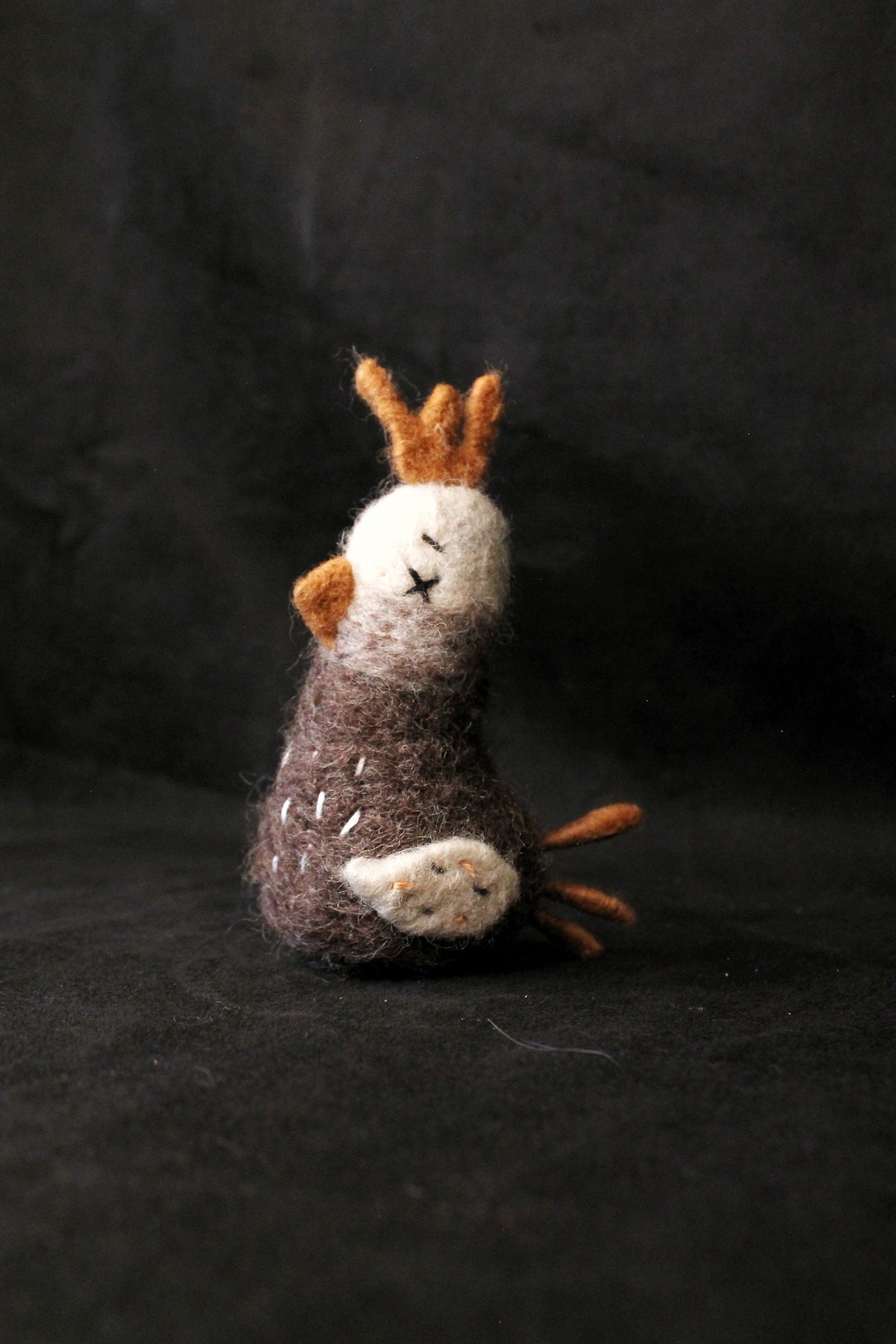 Handmade Felted Chicken Puppet, Soft Needle Felted Wool Plush ...