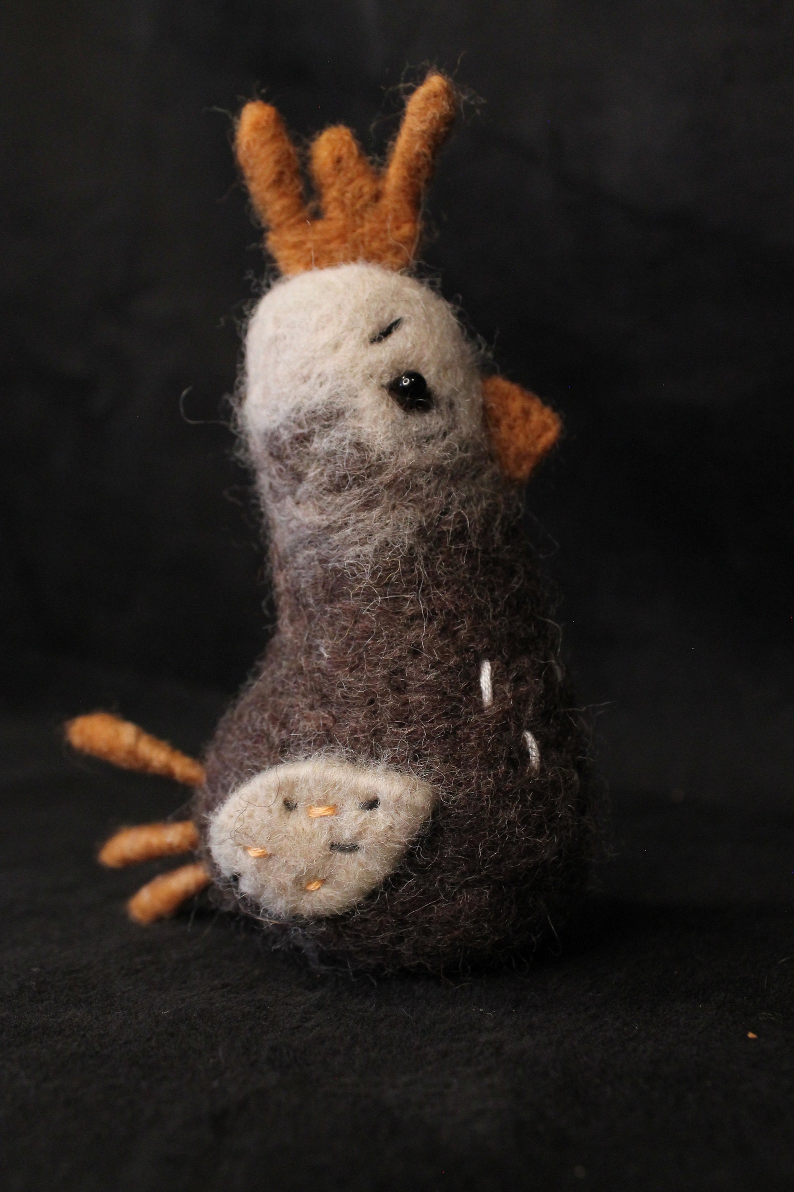 Handmade Felted Chicken Puppet, Soft Needle Felted Wool Plush ...