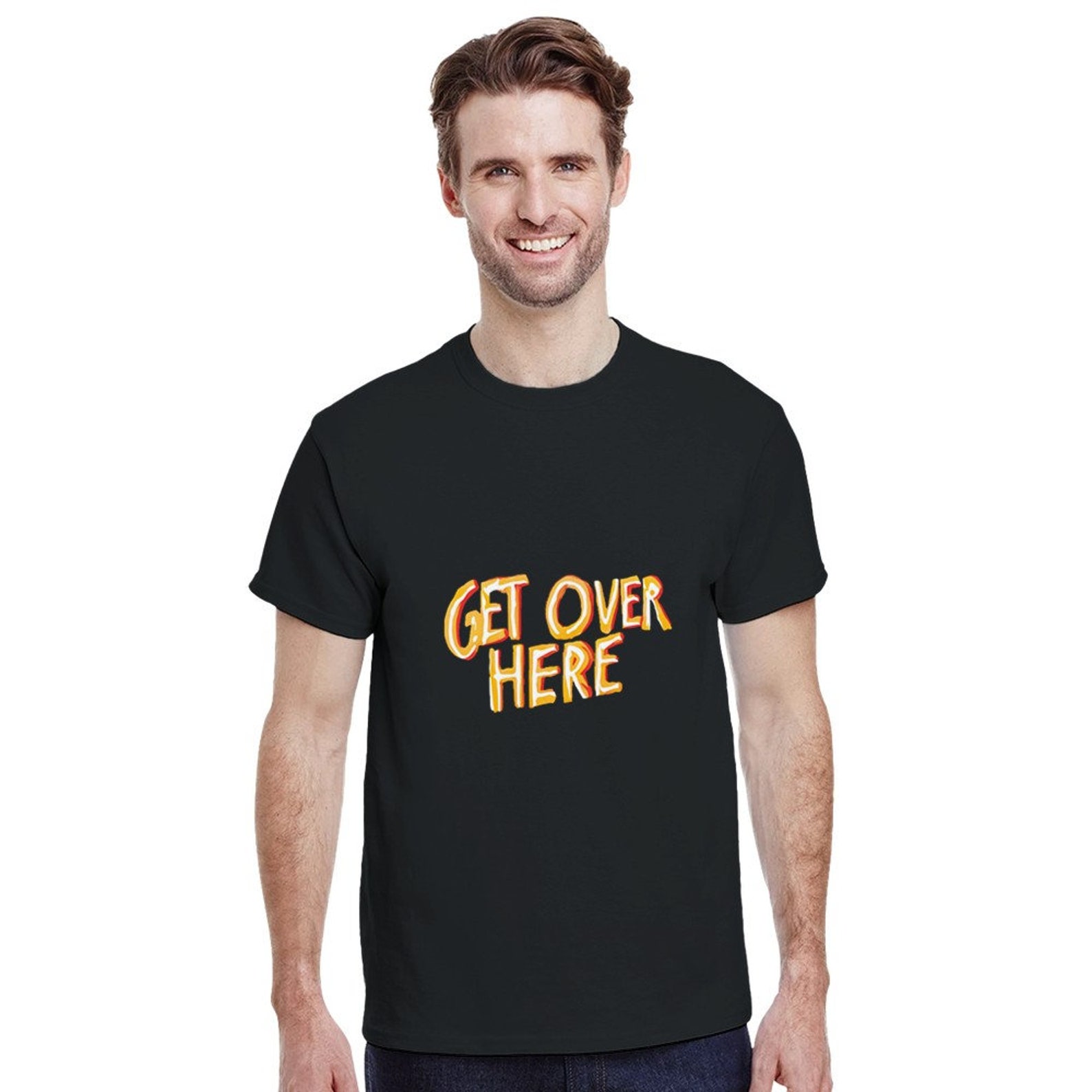 Get Over Here Fighting Game T-shirt Perfect for Gamers Gaming Gifts for ...