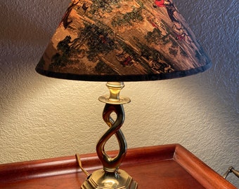 Hunt Scene Lamp - Etsy