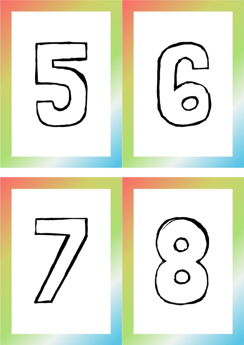 Teaching Resources Number Playdough Mats - Etsy