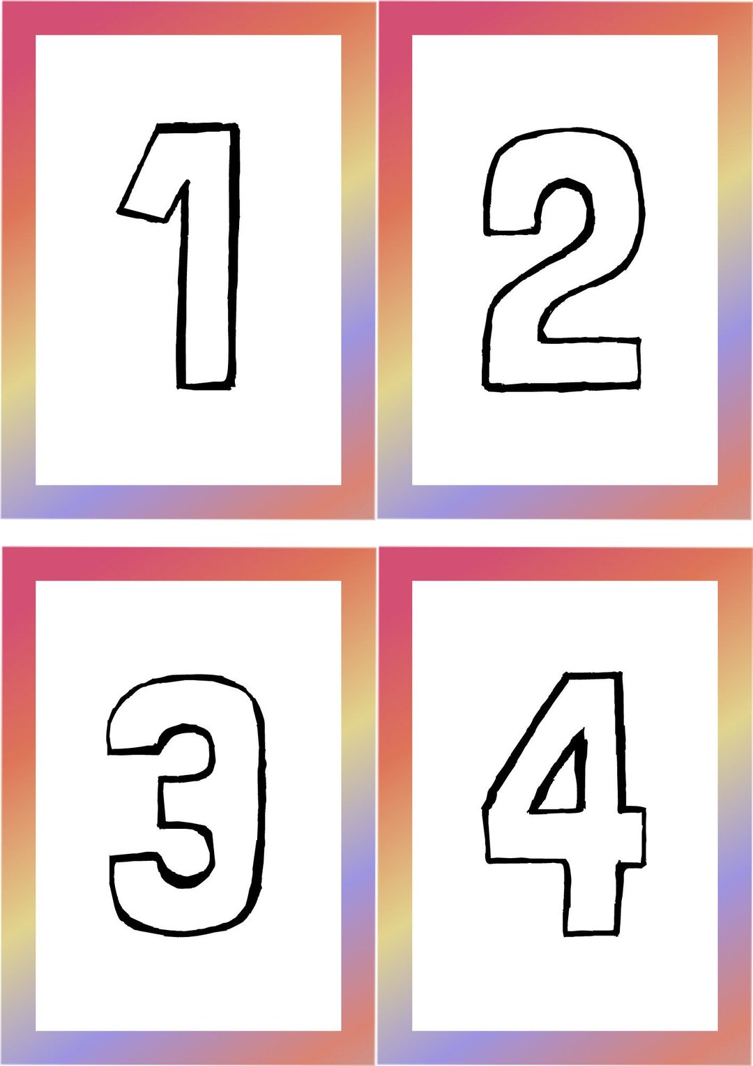 Teaching Resources Number Playdough Mats - Etsy