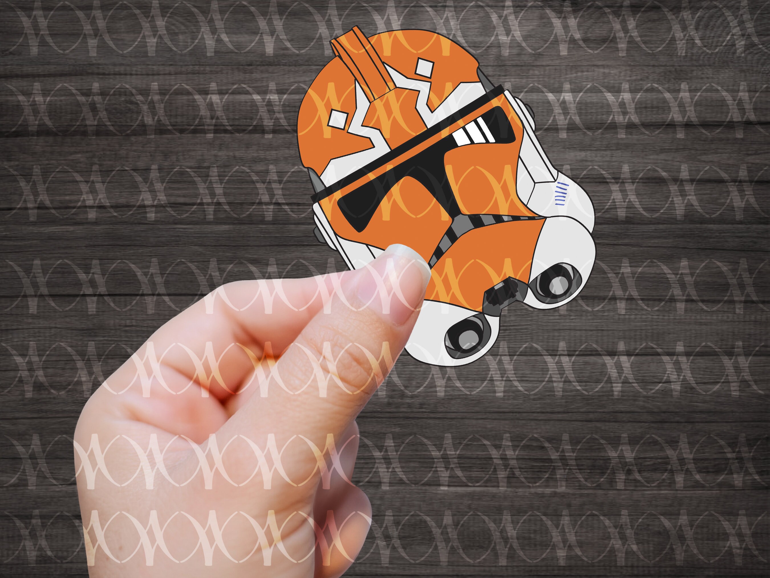332nd Company Clone Trooper Helmet Digital Vinyl Decal for Car, Laptop ...