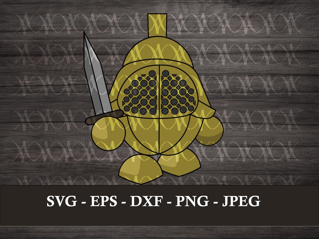 Gladiator Chibi Digital File PNG & SVG Waterproof Vinyl Decal for Car ...
