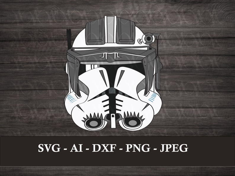 Imperial Commander Cody Helmet Clone Digital Vinyl Decal for Car ...