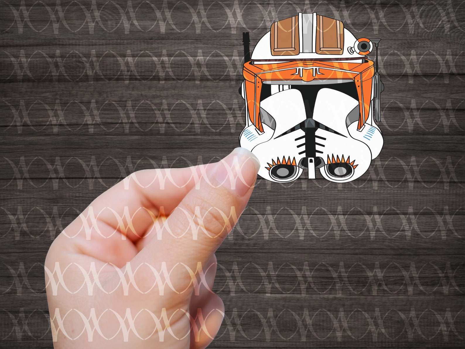 Commander Cody Helmet Clone Digital Vinyl Decal for Car, Laptop, Cell ...