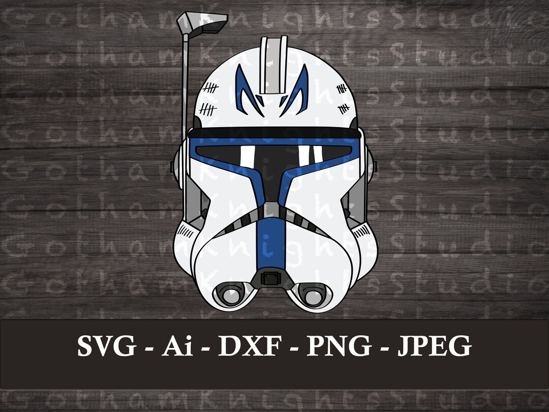 Captain Rex Digital Art - Svg, Png, Ai, Jpeg and DXF - 300 DPI - 8x10 ...