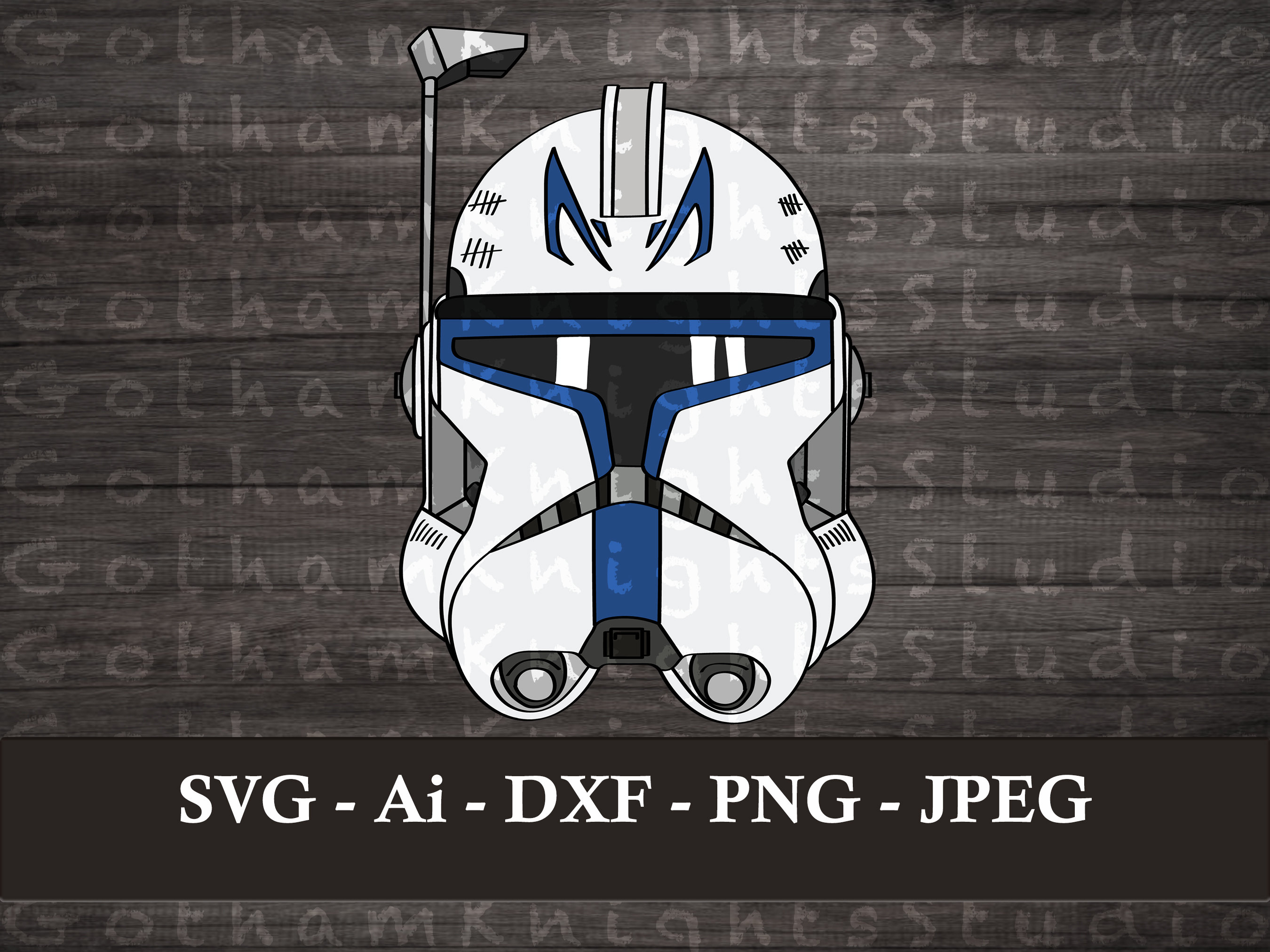 Captain Rex Digital Art - Svg, Png, Ai, Jpeg and DXF - 300 DPI - 8x10 ...