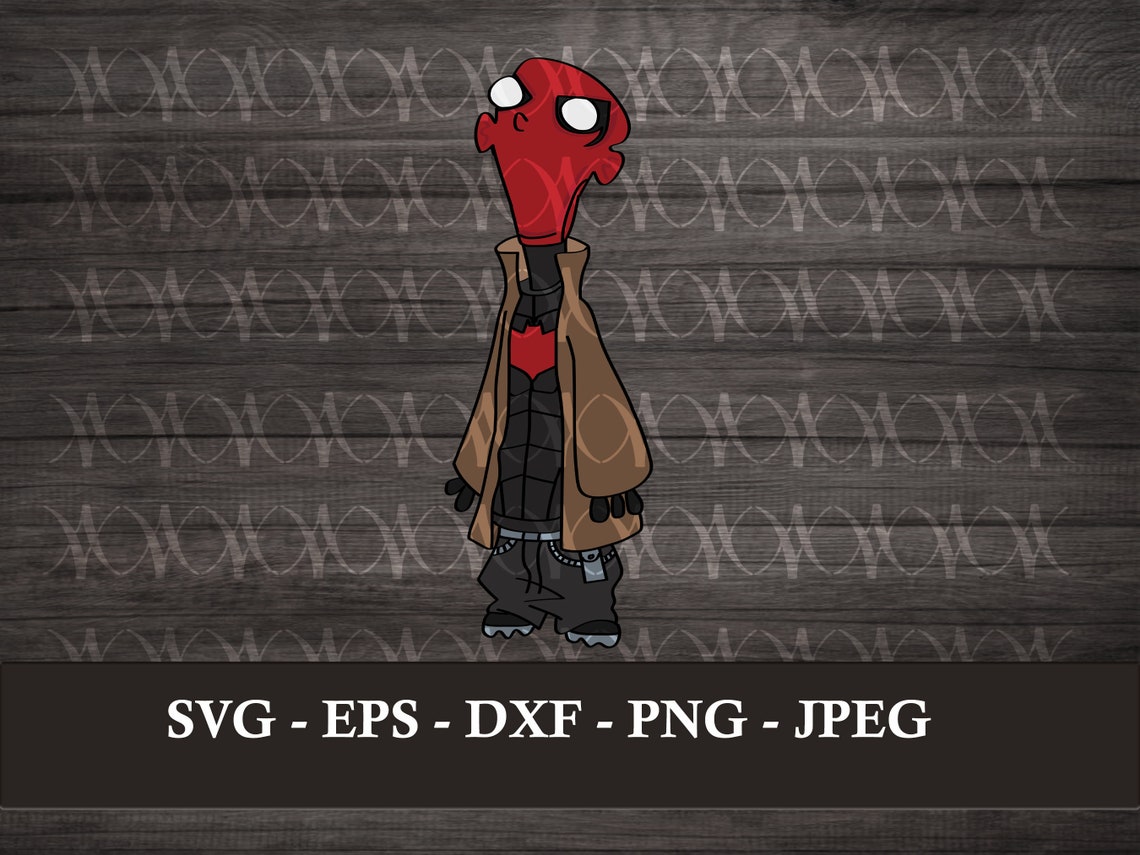 Red Hood Ed Digital File PNG & SVG Waterproof Vinyl Decal for - Etsy