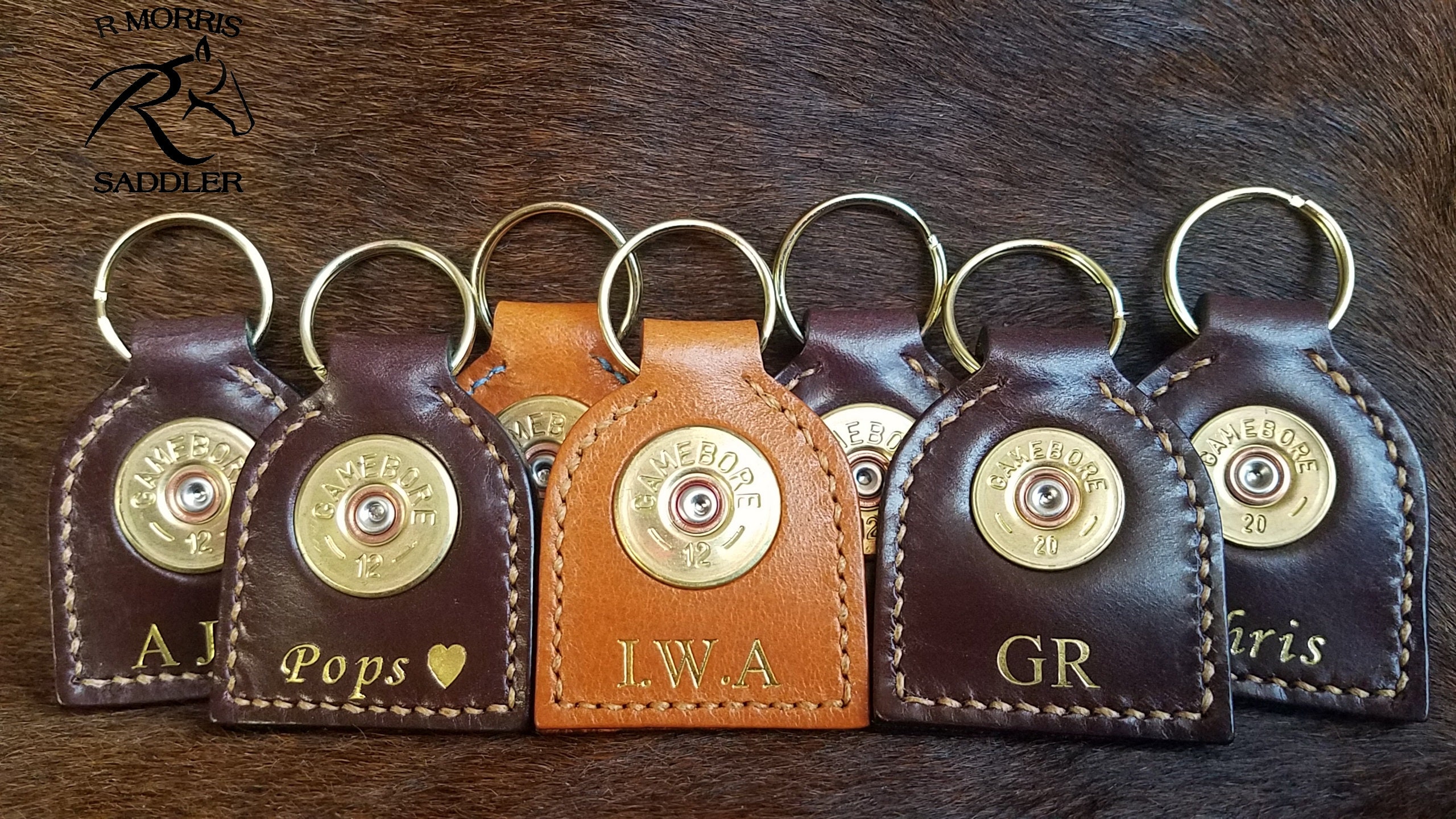 20 Gauge Shotgun Shell Keyring, Shotgun Cartridge Keyring, Personalised ...