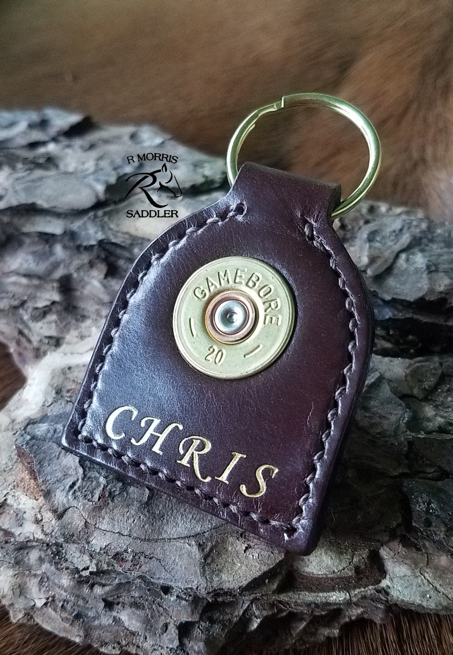 20 Gauge Shotgun Shell Keyring, Shotgun Cartridge Keyring, Personalised ...