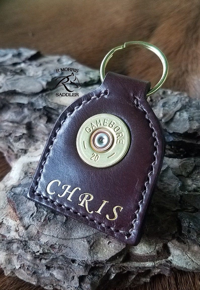 20 Gauge Shotgun Shell Keyring, Shotgun Cartridge Keyring, Personalised ...