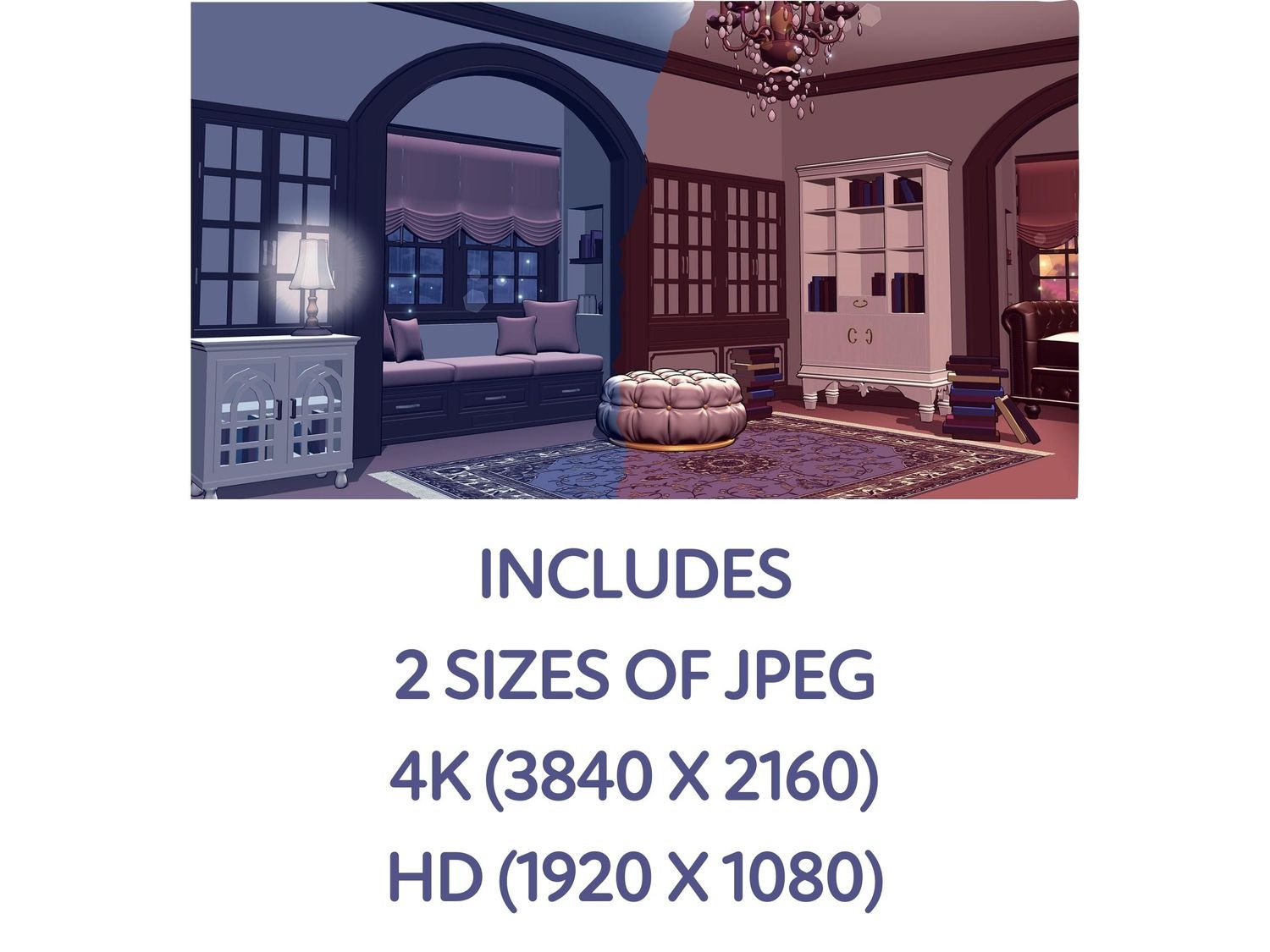 Background Pack Vtuber Livestream Cozy Study Static Background Set - Etsy