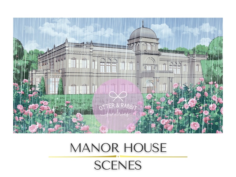Background Pack Vtuber Livestream Manor House Static - Etsy