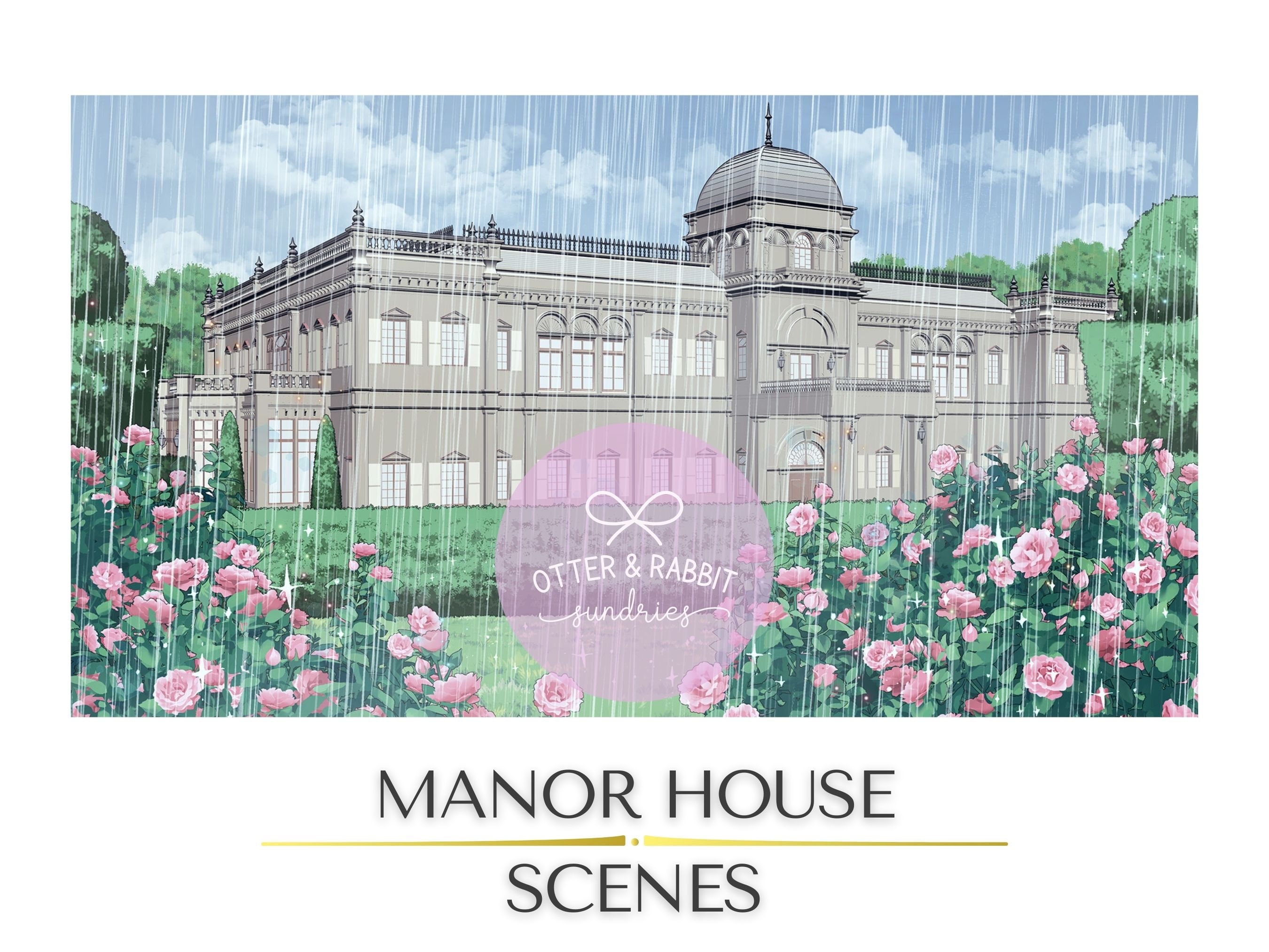 Background Pack Vtuber Livestream Manor House Static - Etsy