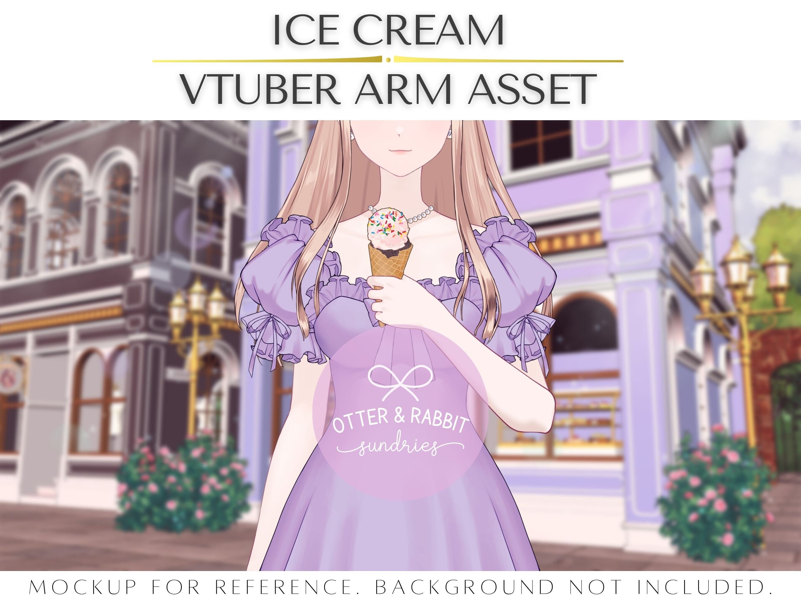 Vtuber Ice Cream Hands PNG Arm Asset for Live2d Vtuber - Etsy UK