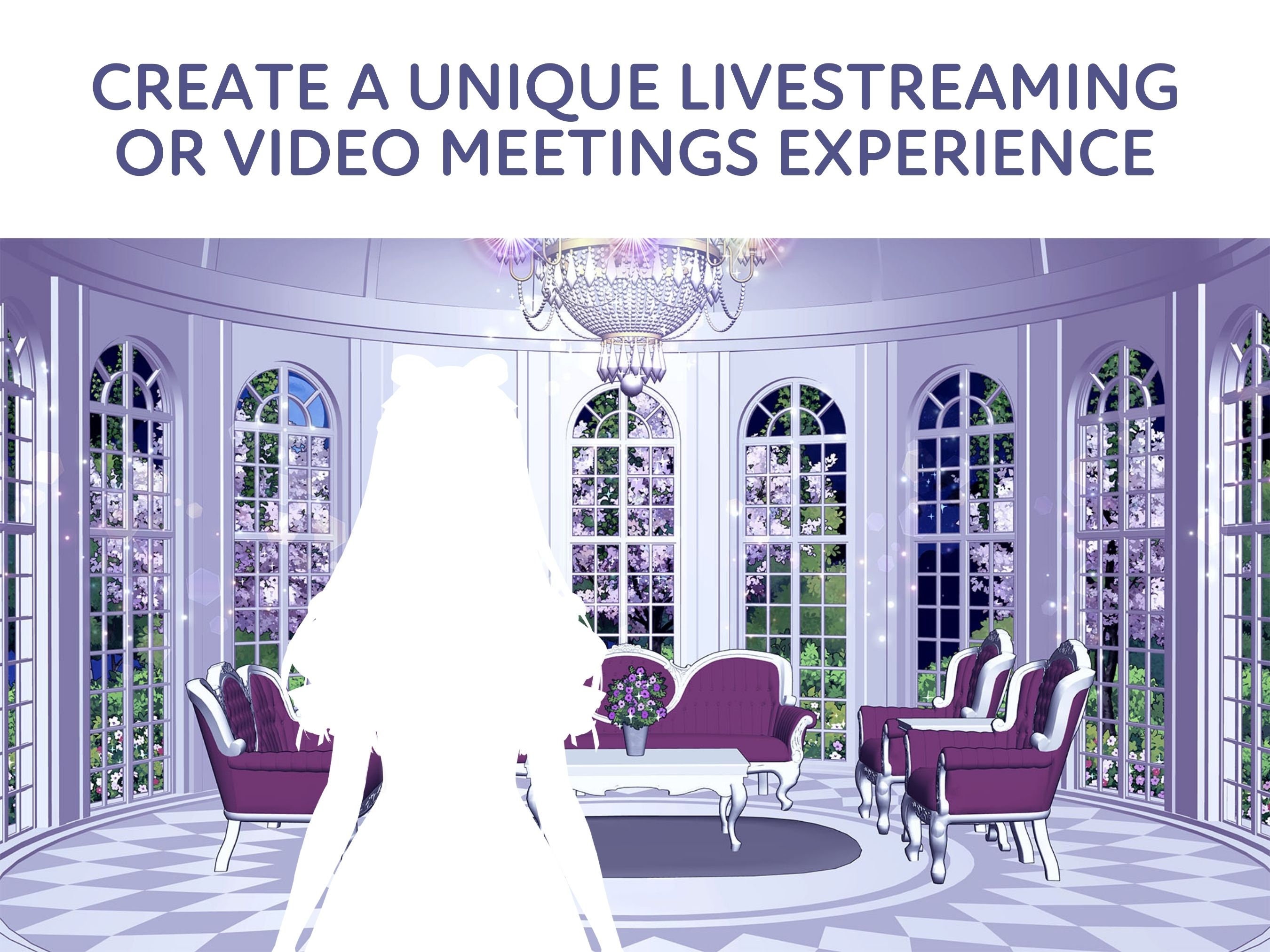 Background Pack | Vtuber Livestream Magenta Sun Parlor Static ...