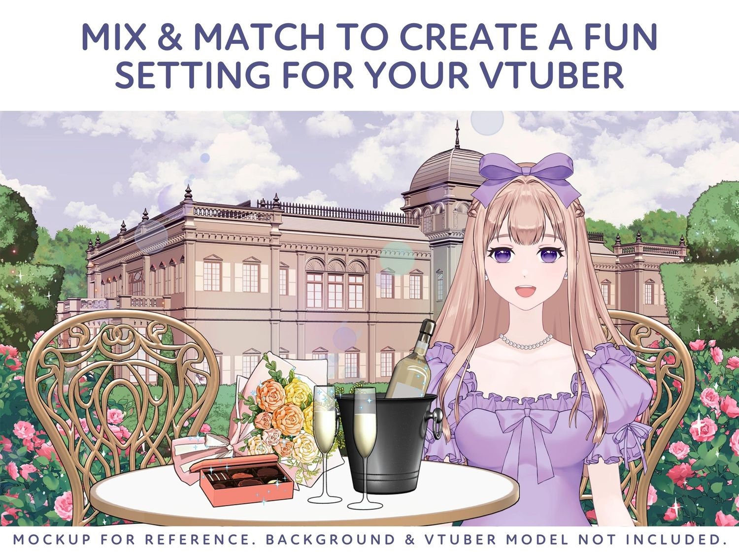 Vtuber Table Pack PNG Table and Chair Set 6 Variants for Vtuber ...