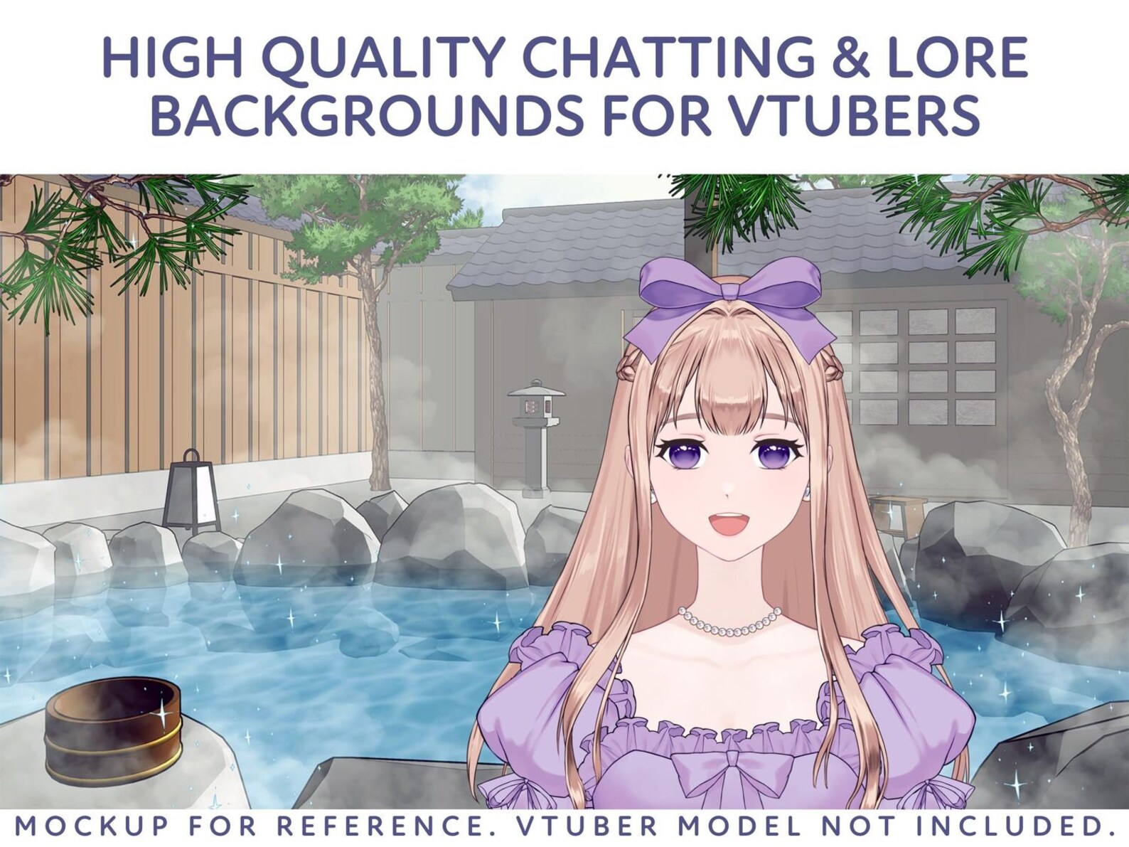 Background Pack Vtuber Livestream Japanese Onsen Static - Etsy