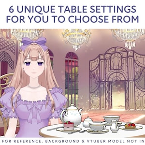 Vtuber Table Pack | PNG Table and Chair Set 6 Variants for Vtuber ...