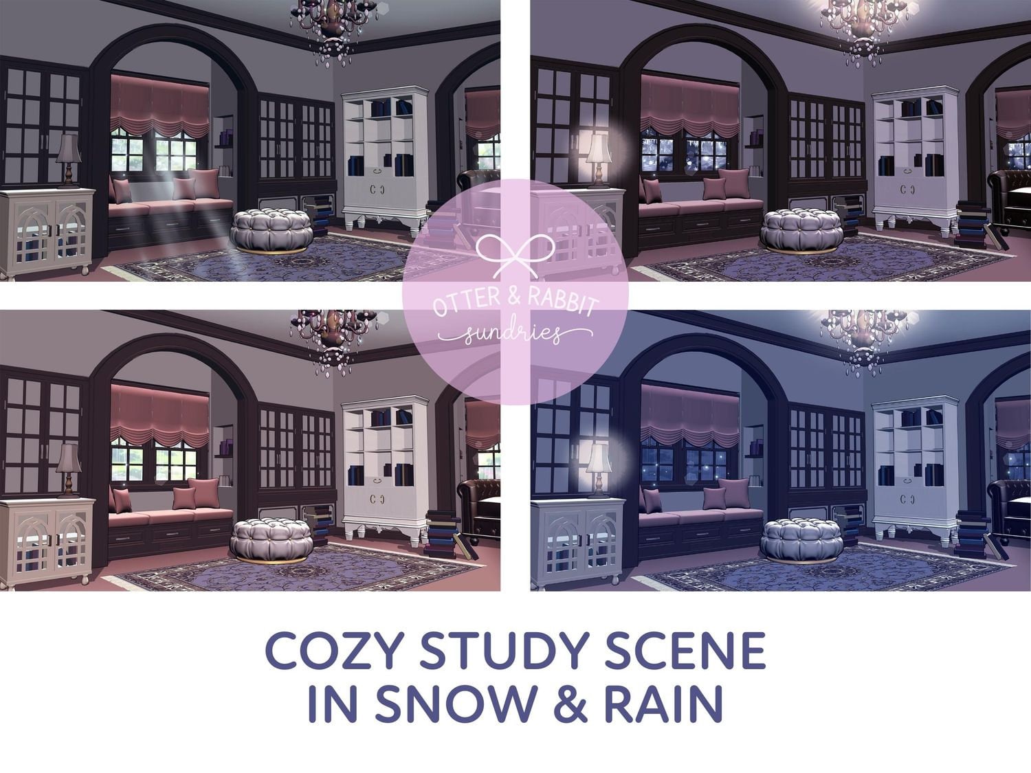 Background Pack | Vtuber Livestream Cozy Study Static Background Set - Etsy