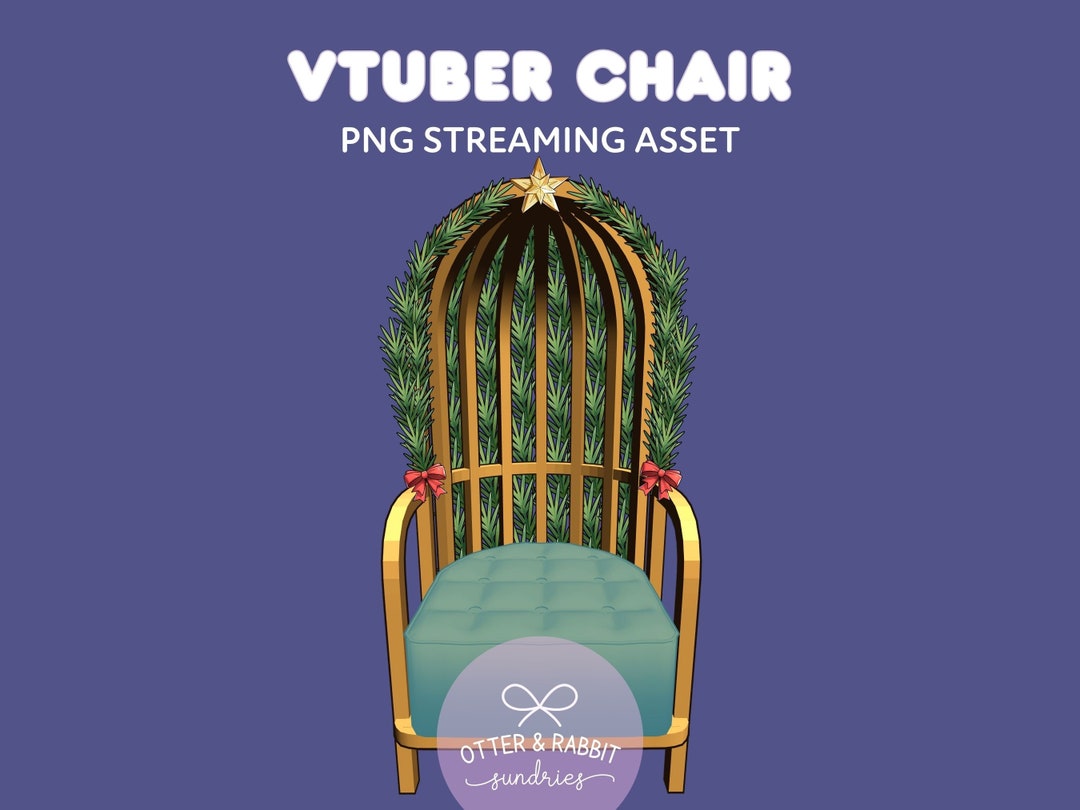 Vtuber Chair | PNG Christmas Festive Holiday Cage Chair Asset for ...