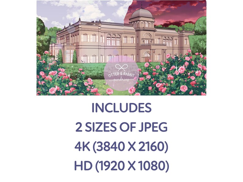 Background Pack Vtuber Livestream Manor House Static Background Set - Etsy