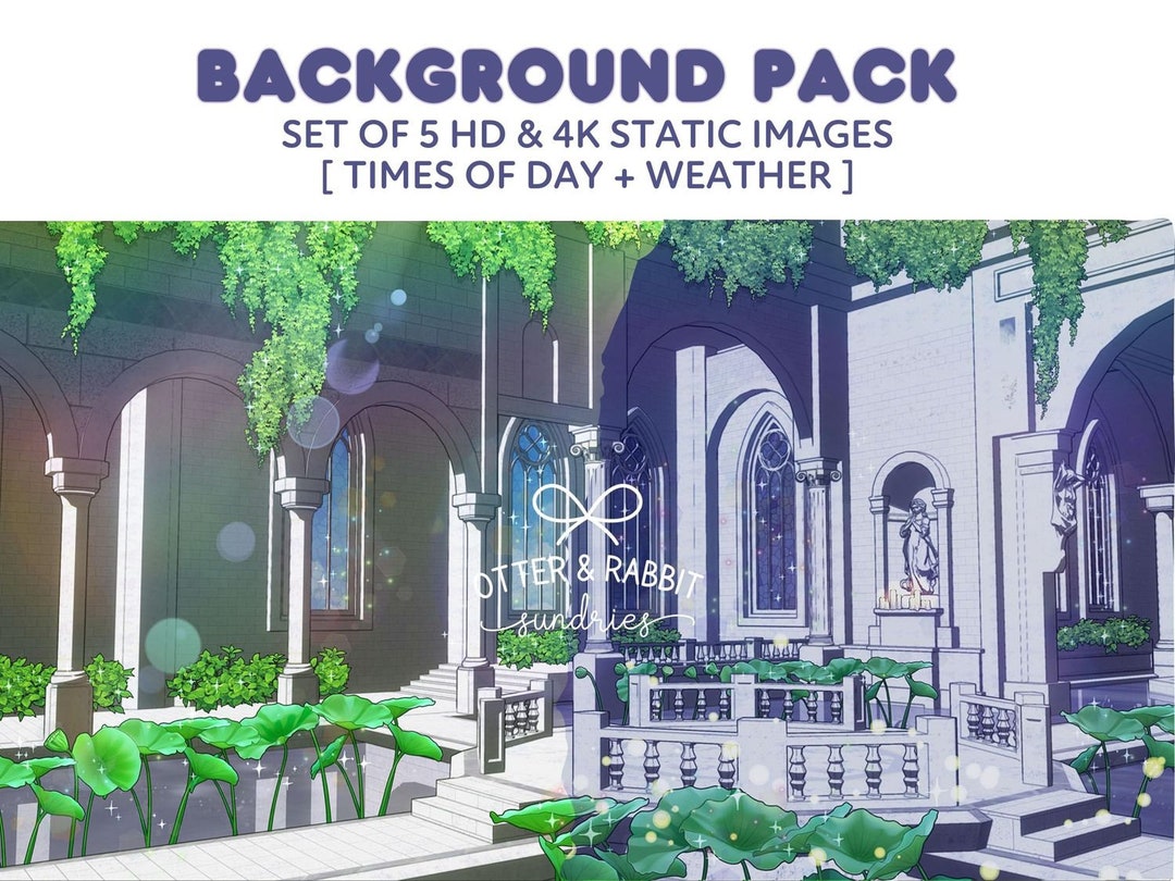 Background Pack Vtuber Livestream Water Temple Static - Etsy